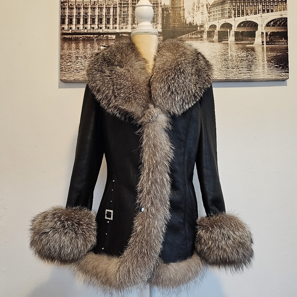 Puma | Jackets & Coats | Y2k Rare Puma Fur Leather Collection Real Fox ...